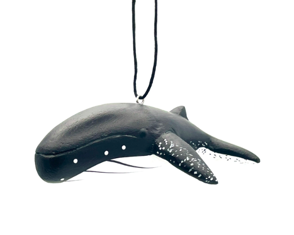 Humpback Whale Balsa Ornament | Quill and Feather